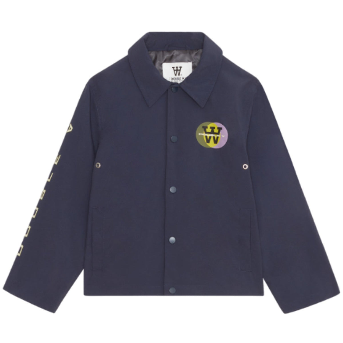Buy Wood Wood Navy Tommy Eclipse Coach Jacket | Luksusbaby – Luksusbaby KR