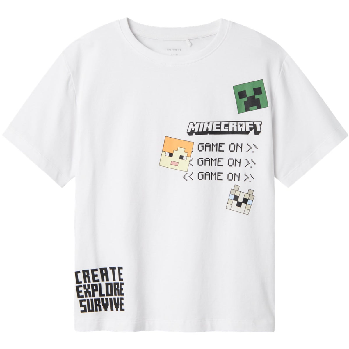 Buy Name It Bright White Jafar Minecraft Regular T-Shirt | Luksusbaby ...