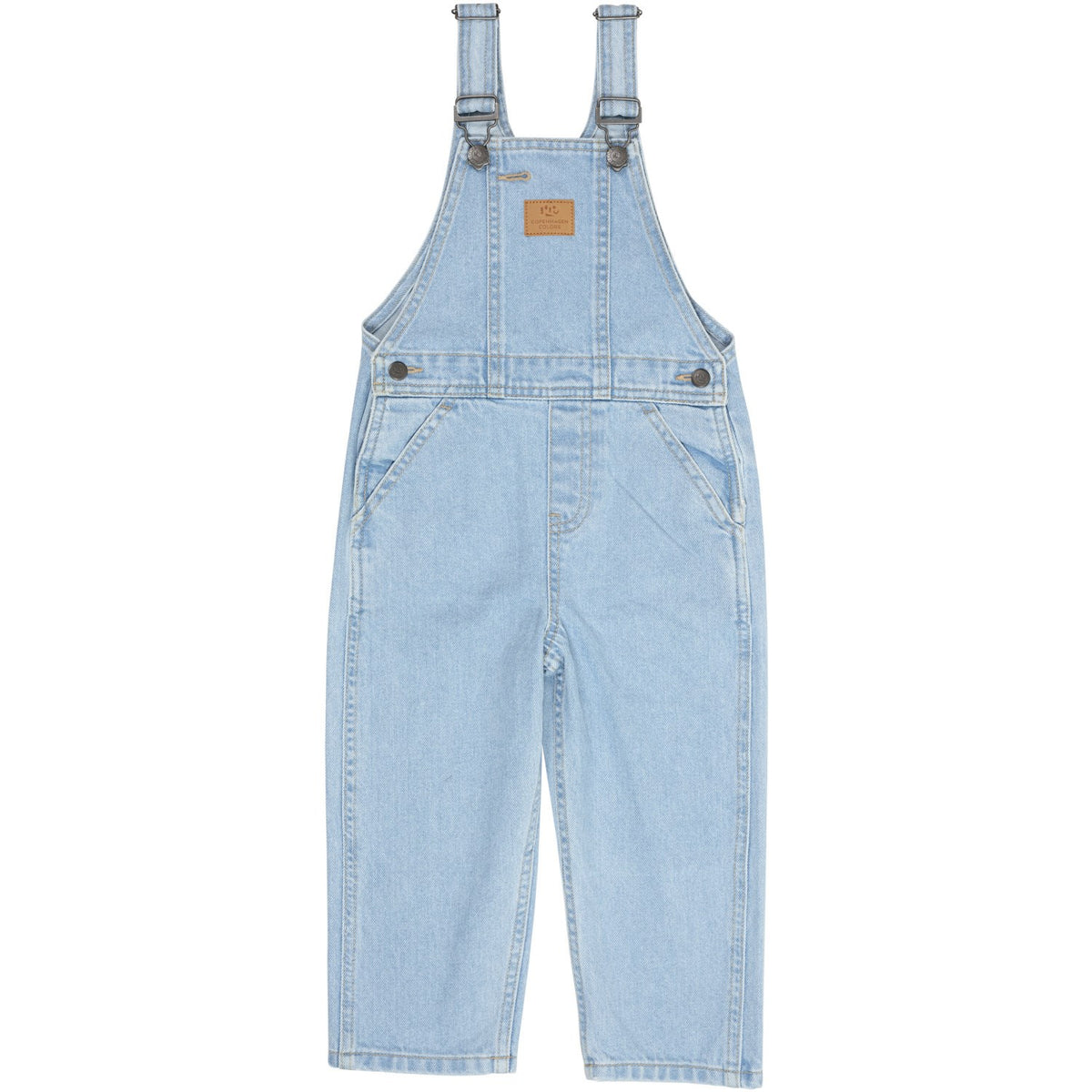 Buy COPENHAGEN COLORS Super Lt Blue Indigo Washed Organic Overalls ...