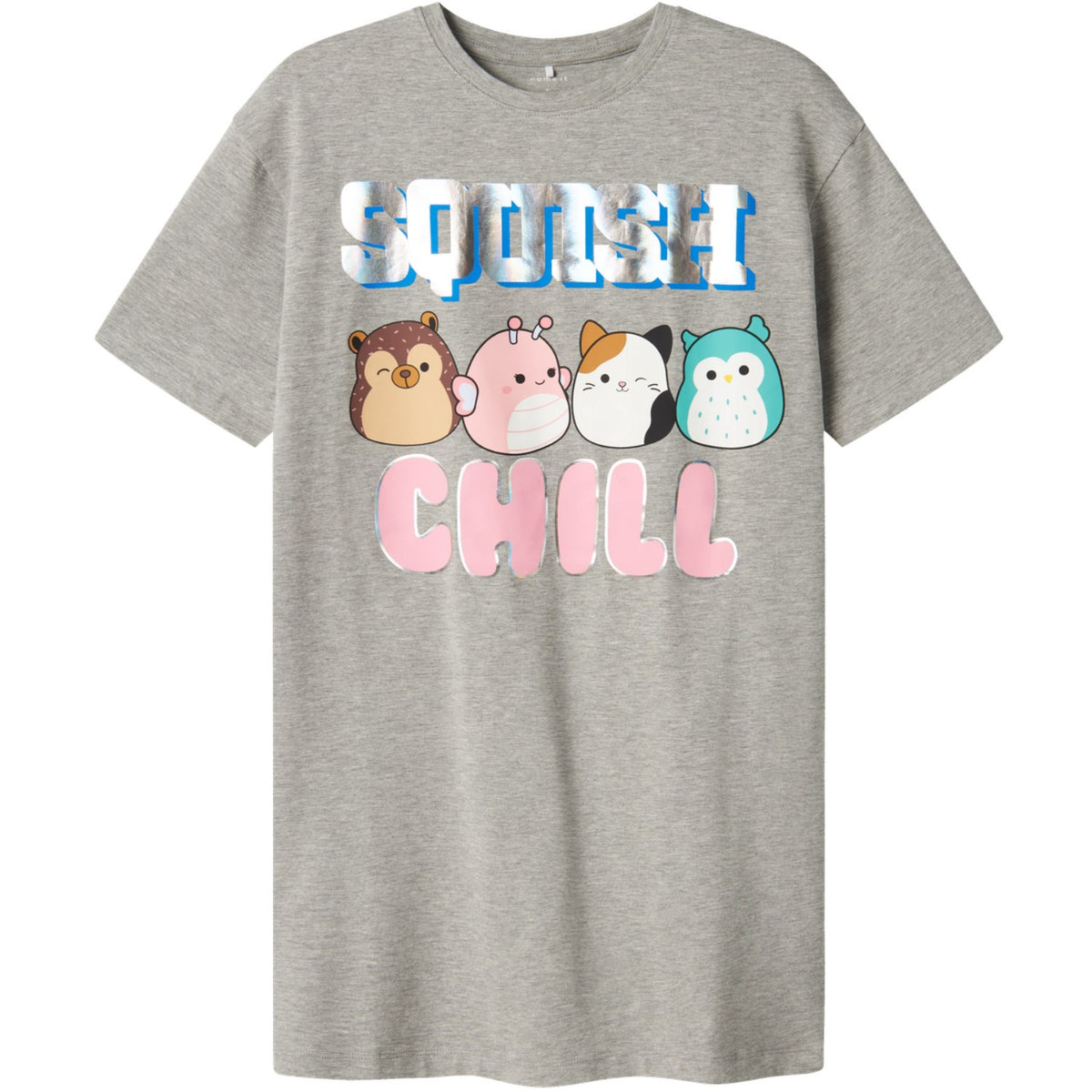 Buy Name It Grey Melange Obiana Squishmallows Nightgown | Luksusbaby