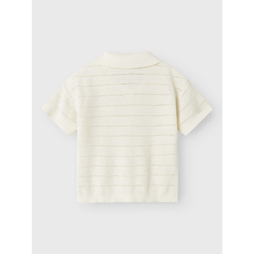 Buy Lil'Atelier Coconut Milk Glivo Knit Polo | Luksusbaby