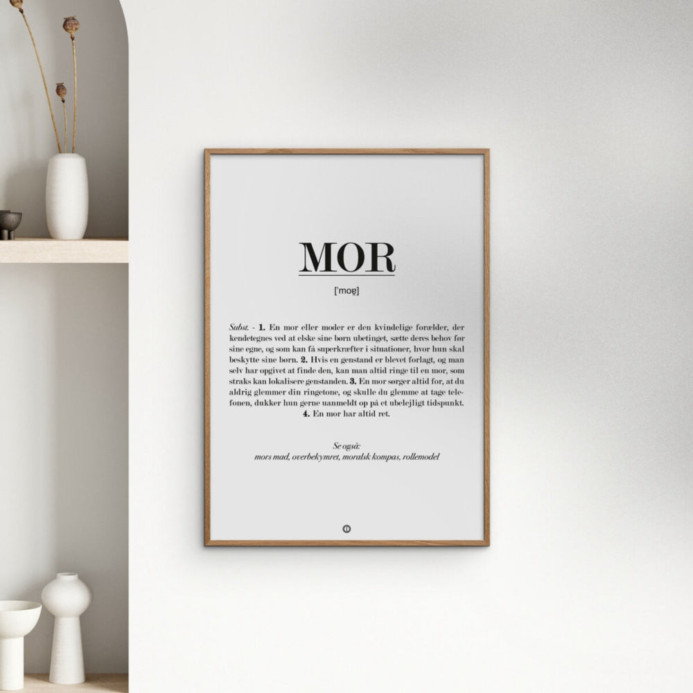 Buy Poster & Frame Citatplakat - Mor Definition | Luksusbaby ...