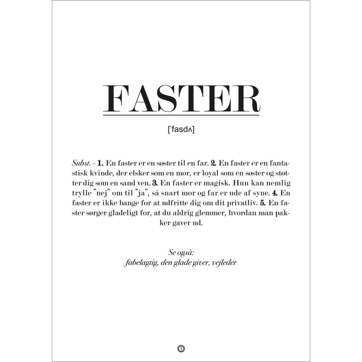 Buy Poster & Frame Citatplakat - Faster Definition | Luksusbaby ...