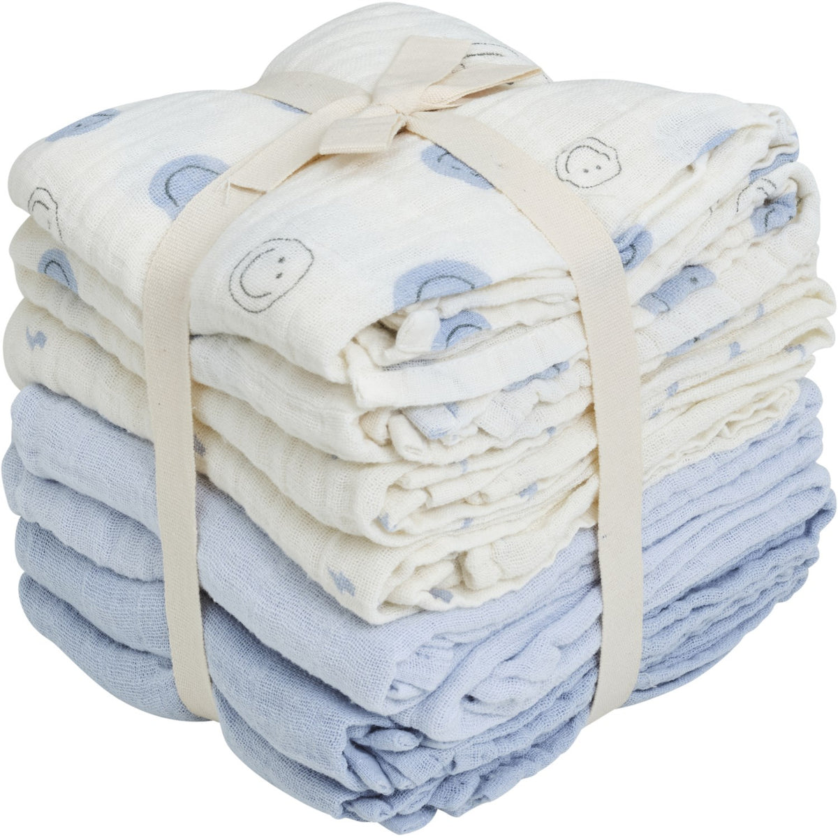 Buy Pippi Celestial Blue Muslin Cloth (8-Pack) | Luksusbaby – Luksusbaby KR