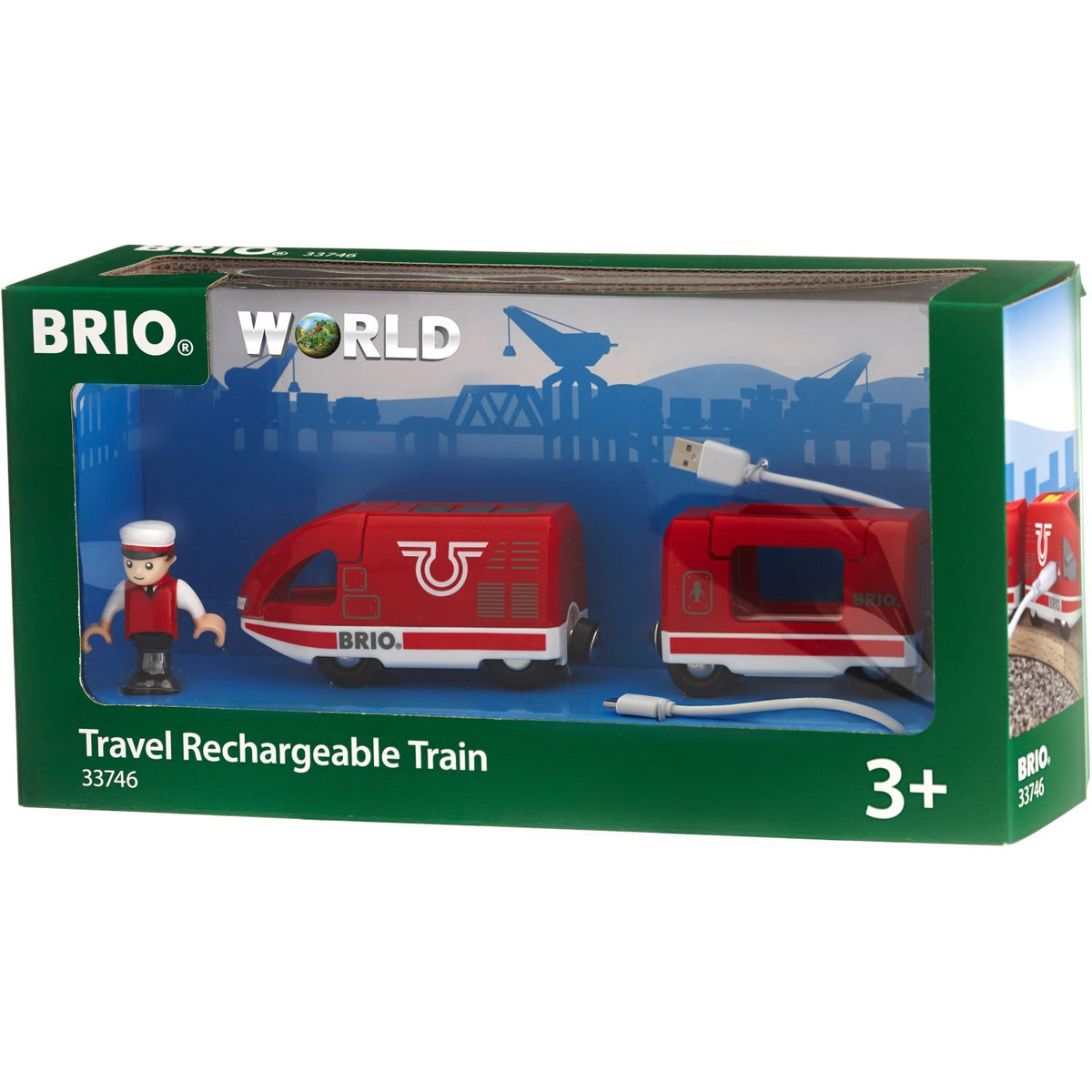Buy BRIO® 33746 Genopladeligt Tog Med USB-kabel | Luksusbaby