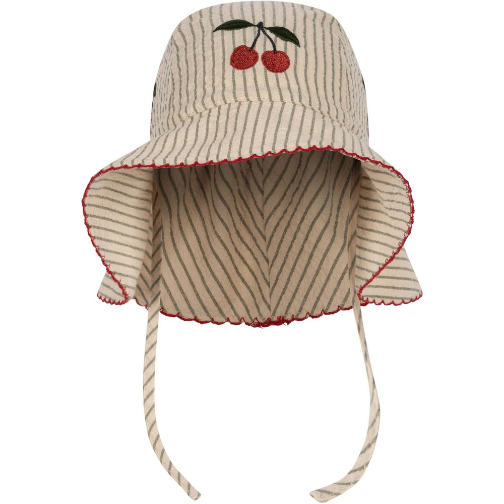 Buy Konges Sløjd Ellie Sun Hat Tea Stripe | Luksusbaby – Luksusbaby KR