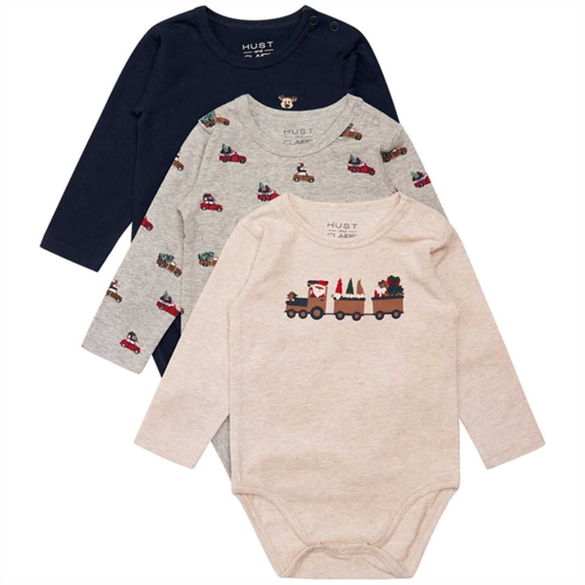 Baby Navy Bertram Body 3-pack - Hust & Claire | Luksusbaby – Luksusbaby KR