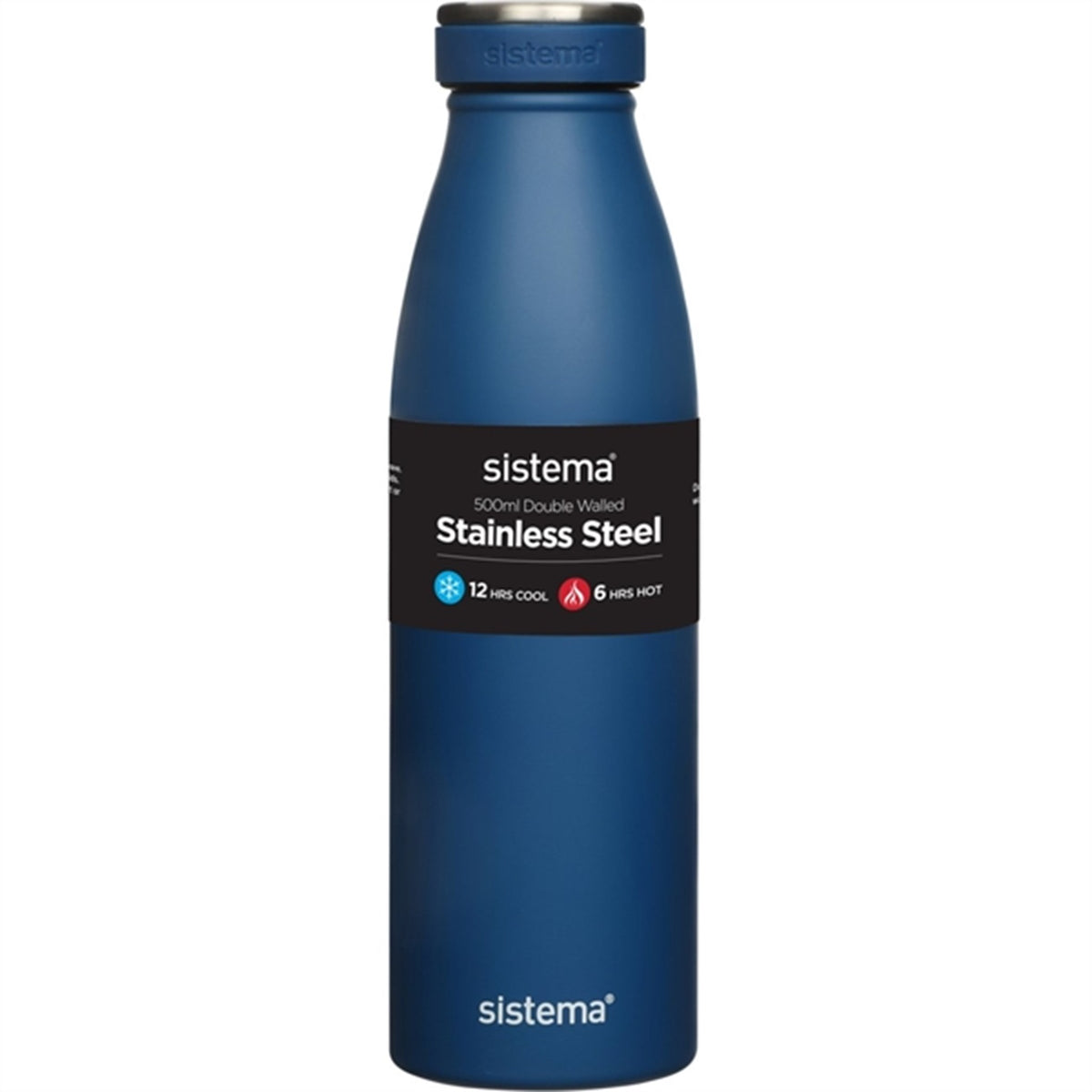 Buy Sistema Stainless Steel Drink Bottle 500 ml Ocean Blue | Luksusbaby ...